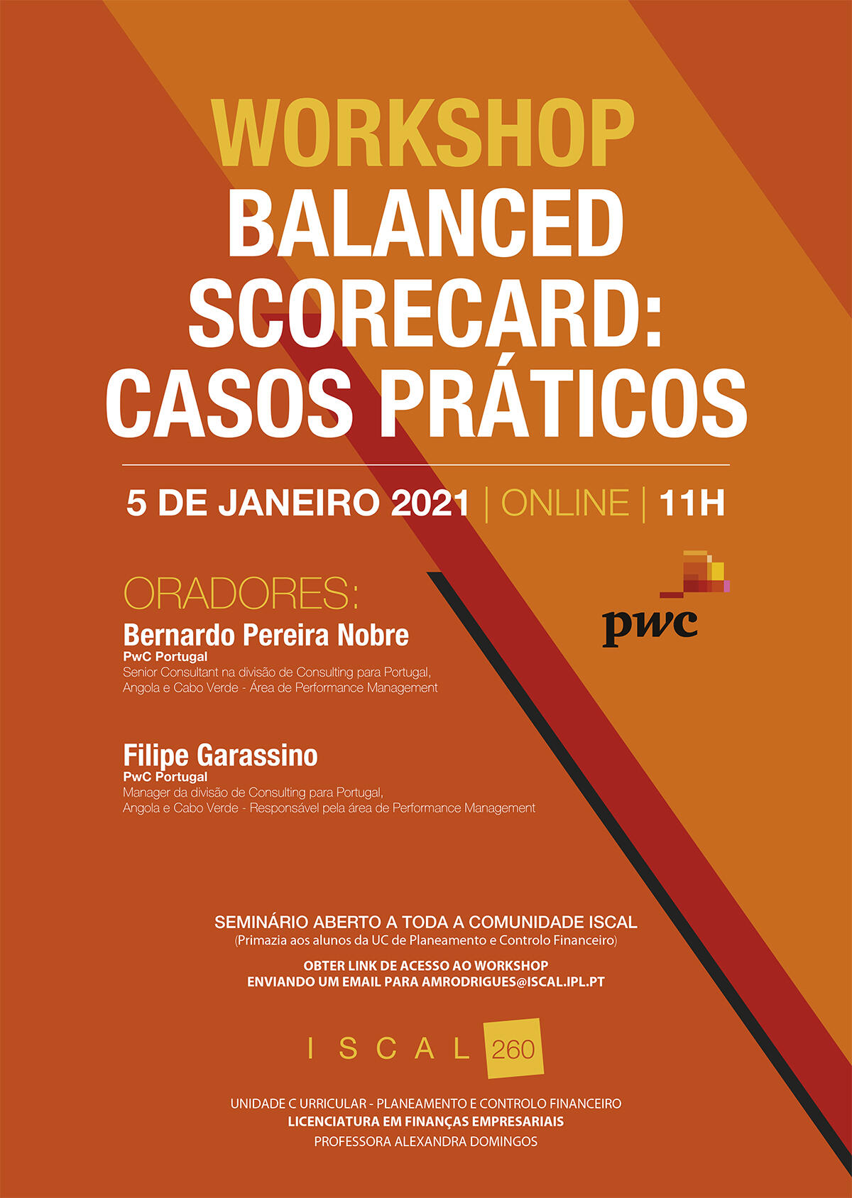 Workshop - Balanced Scorecard: casos práticos | Politécnico de Lisboa